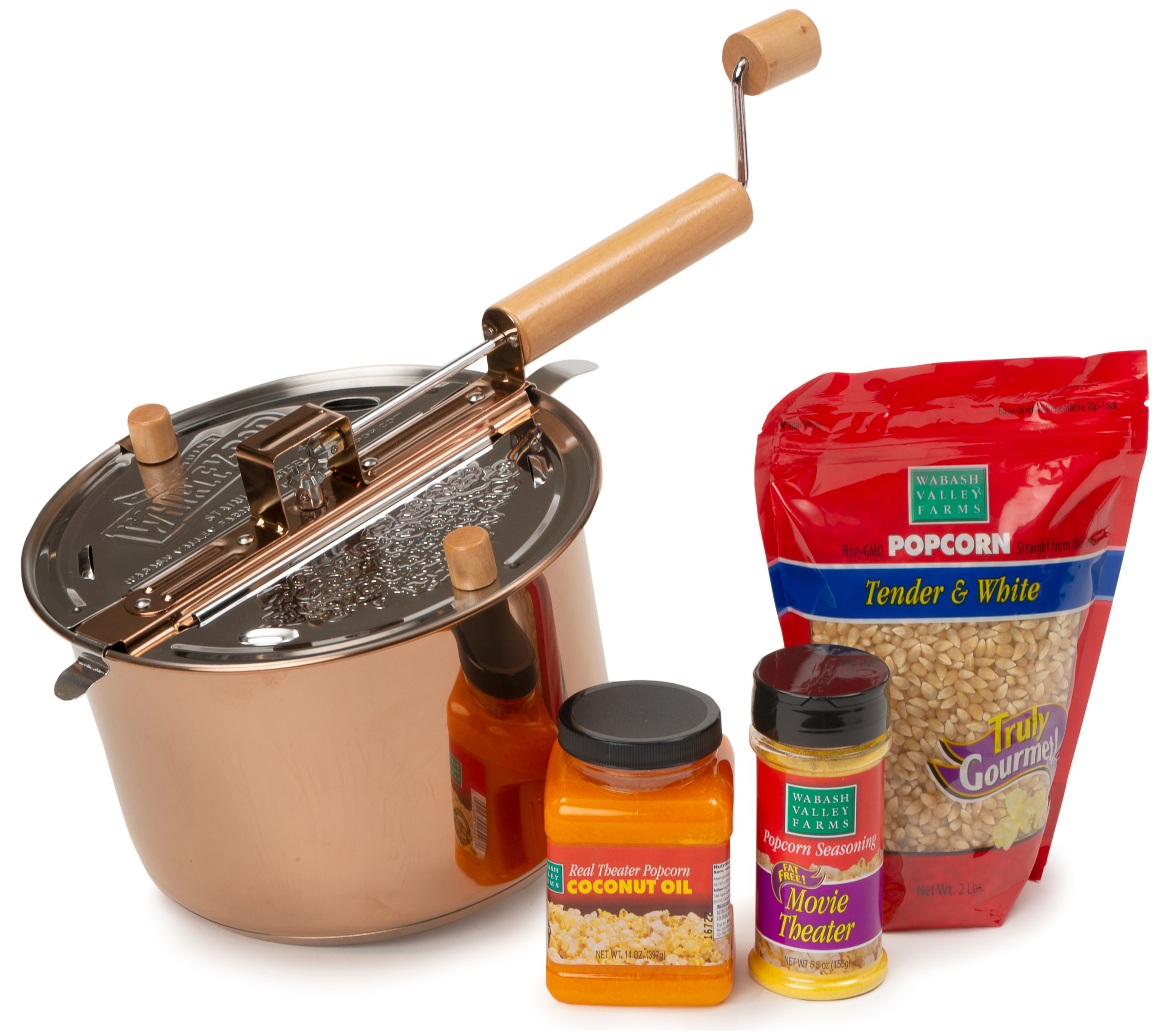 Wabash Valley Farms Classic Copper Whirley Pop Popper Set | Bass Pro Shops